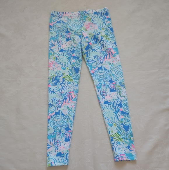 Lilly Pulitzer | Bottoms | Lilly Pulitzer Legging Blue Pink | Poshmark